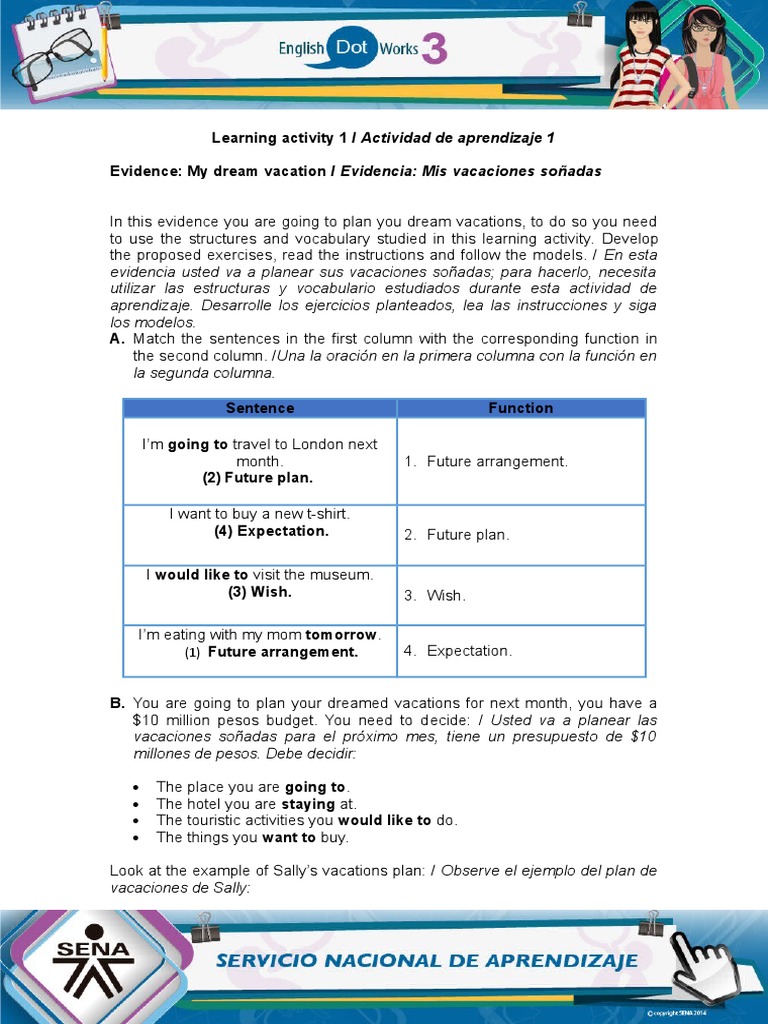 My Dream Vacation | PDF | Services (Economics) | Service Industries