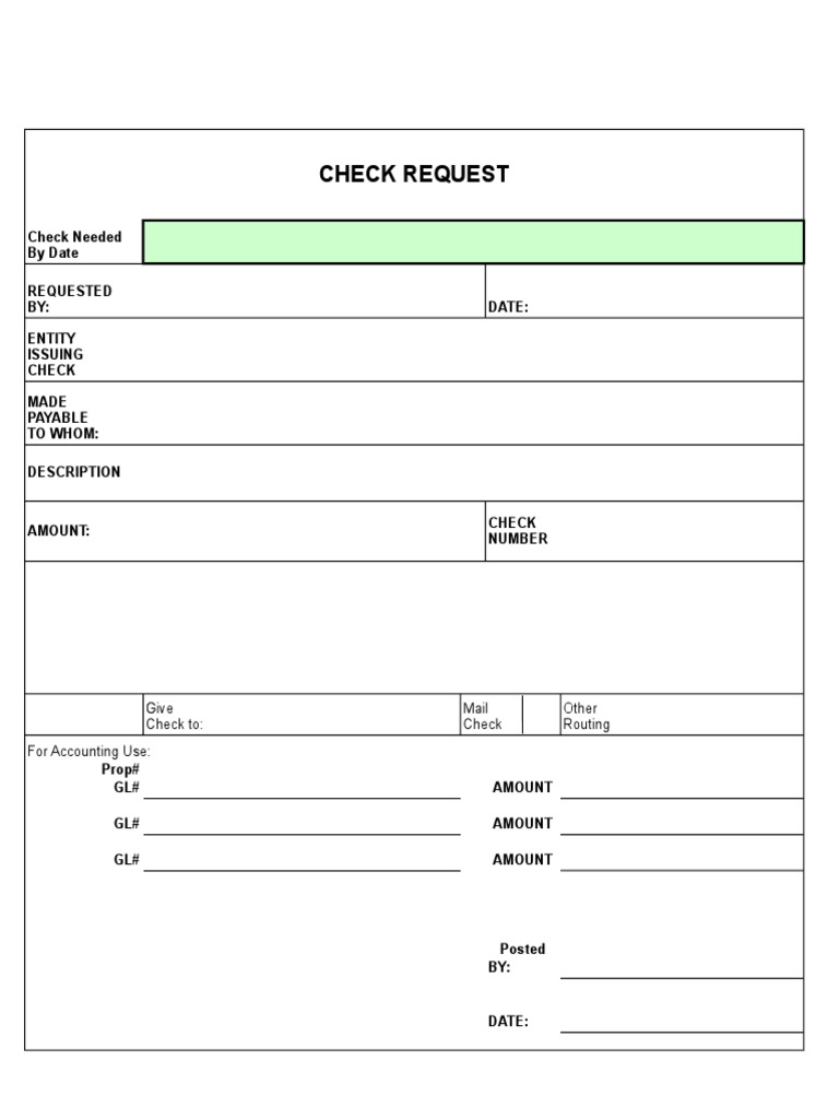 Check Request Form | PDF