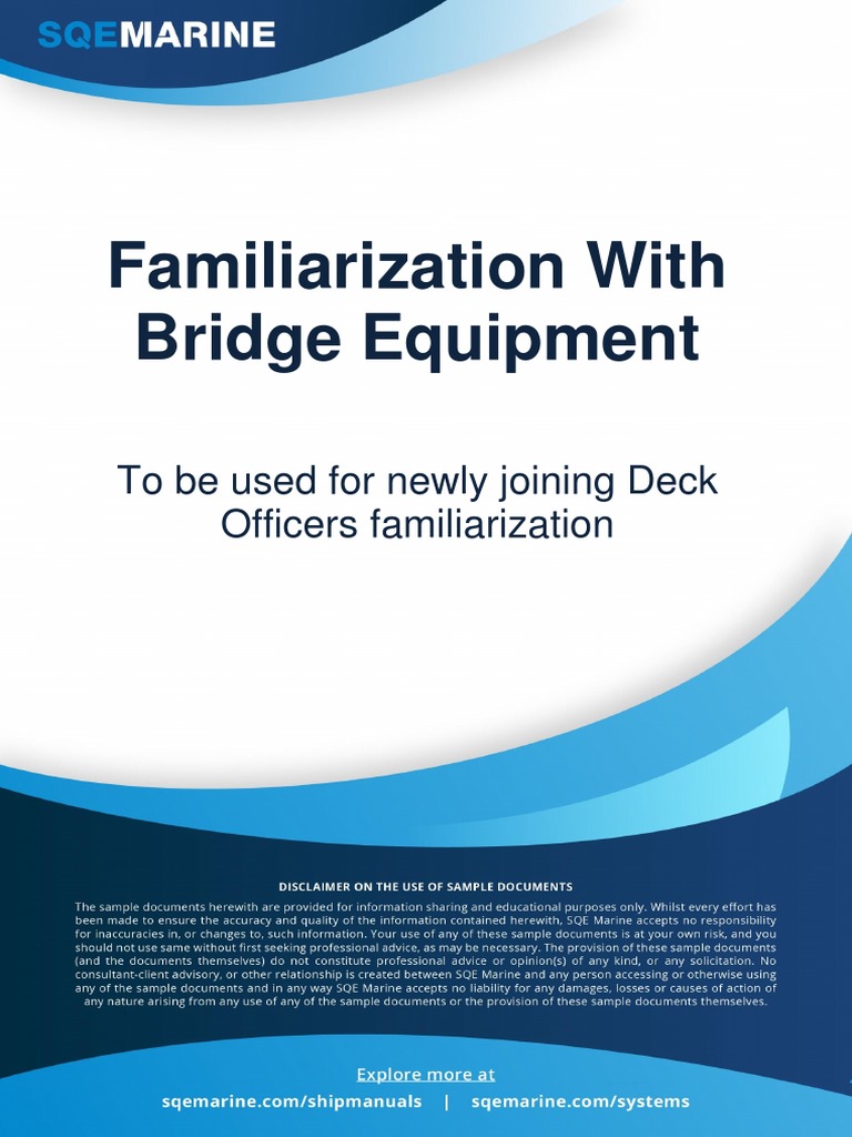 Bridge Equipment Familiarization Checklist | PDF | Telecommunications ...