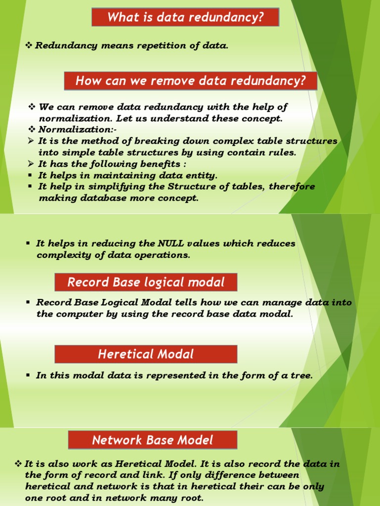 What Is Data Redundancy? | PDF