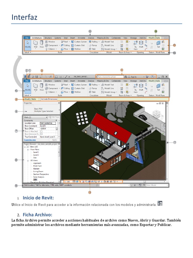 Interfaz REvit | PDF | Archivo de computadora | Ventana (informática)