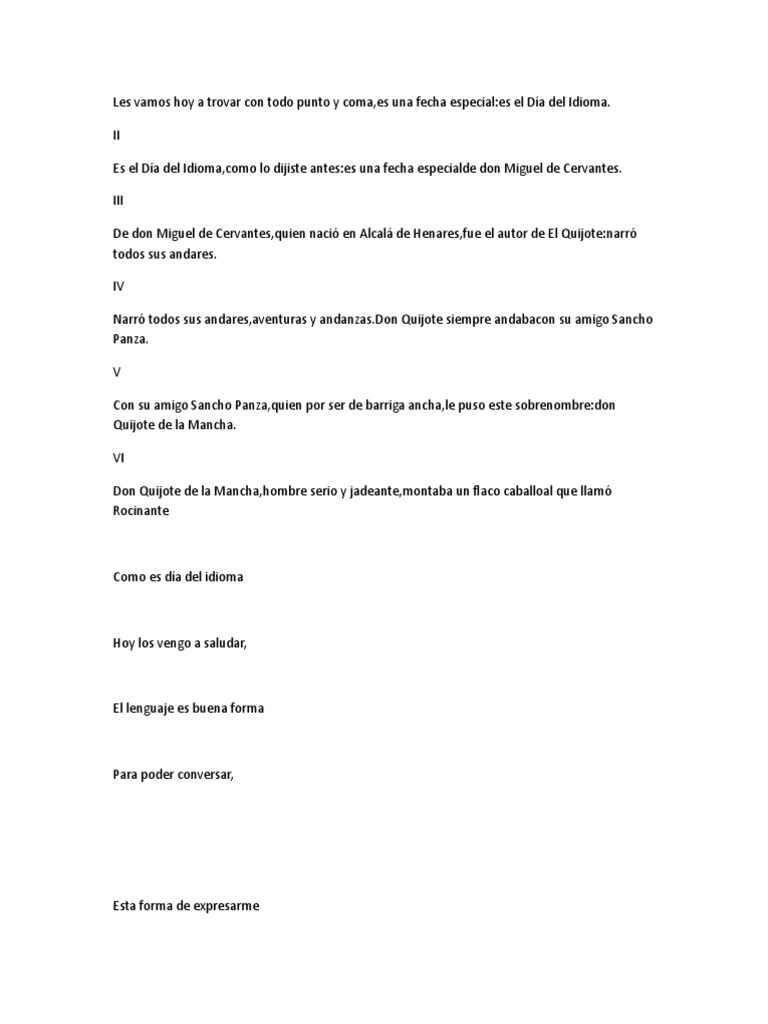 Trobas para Cantar Colombianas | PDF | Don Quijote | Idiomas