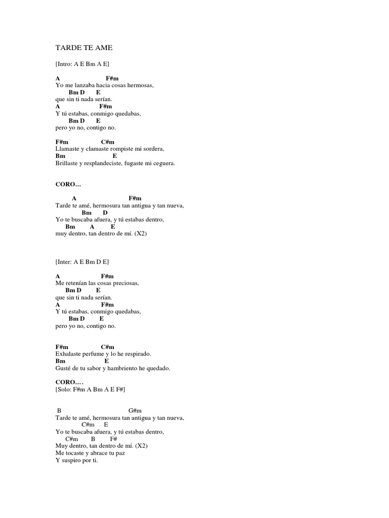 Tarde Te Ame | PDF