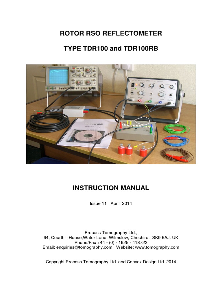 Rotor Rso Reflectometer TYPE TDR100 and TDR100RB | Download Free PDF ...