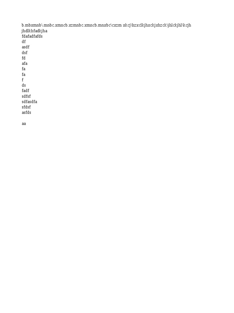 Document with Random Text and Symbols | PDF