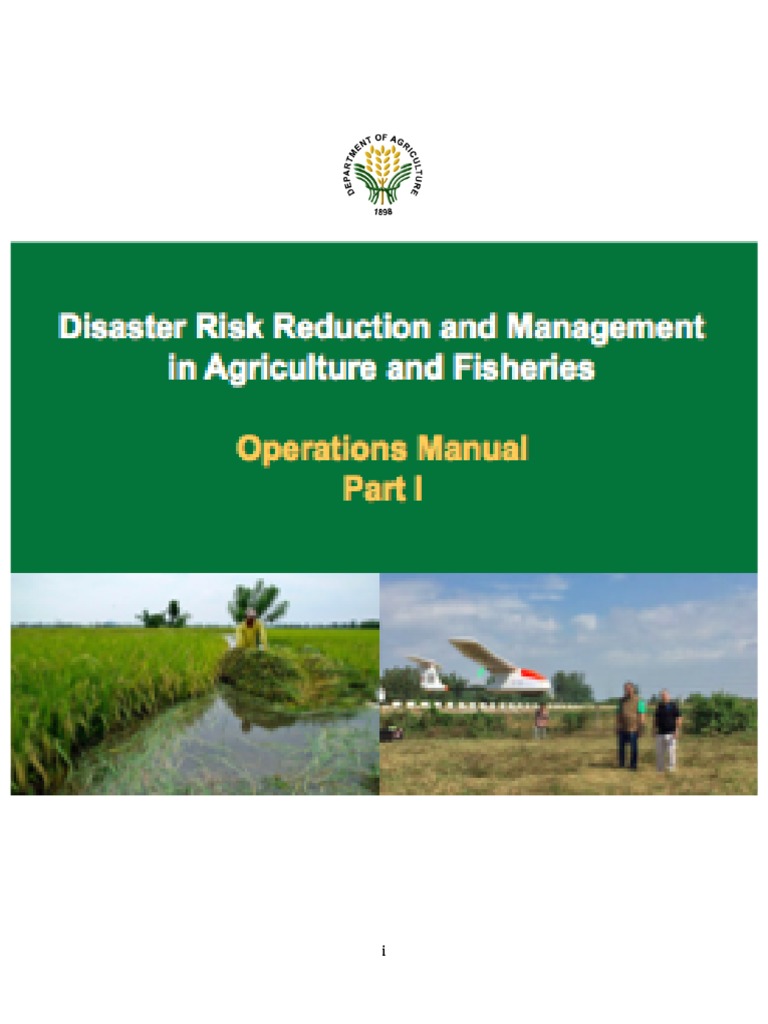 DA DRRM Operations Manual Part I | PDF | Disaster Risk Reduction | Risk ...