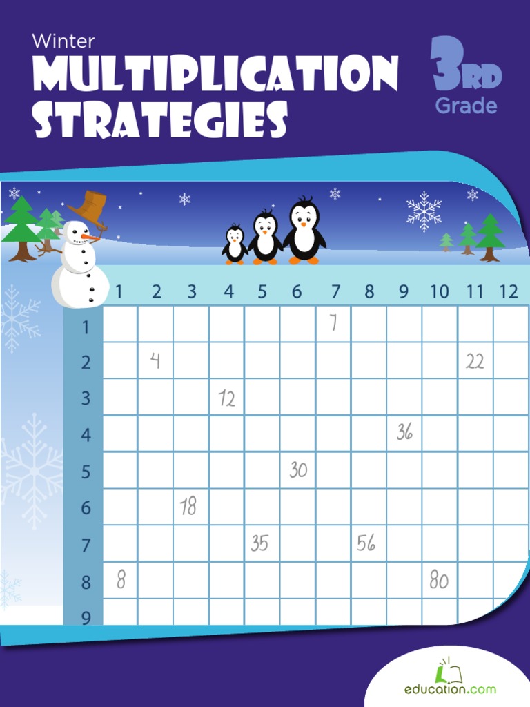 Winter Multiplication Strategies Workbook PDF | PDF | Multiplication ...