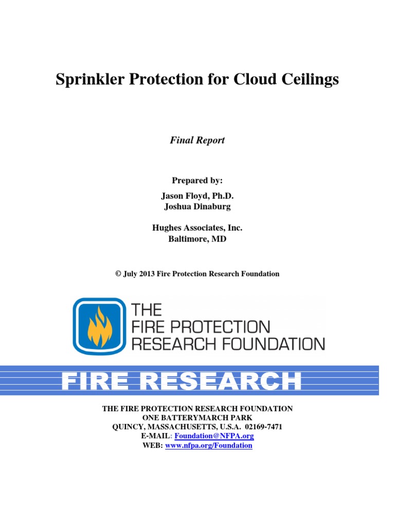 Cloud Ceilings - NFPA Considerations PDF | PDF | Fire Sprinkler System ...