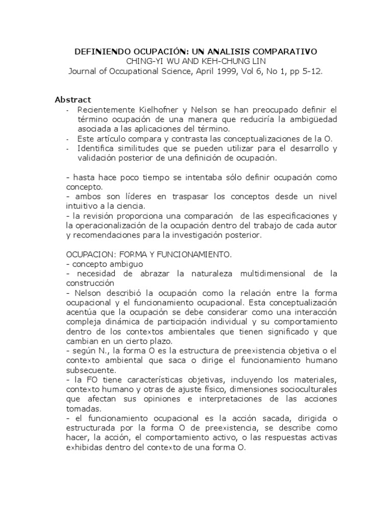 Analisis Comparativo | PDF | Comportamiento | Concepto