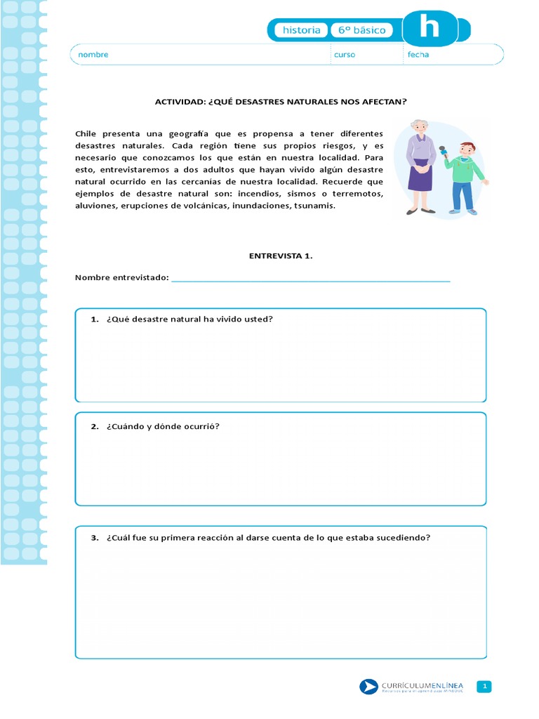 Entrevista Desastres Naturales | PDF