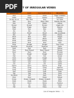 Irregular Verbs Rap Song Lyrics | PDF