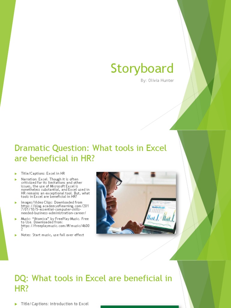 Storyboard | PDF | Microsoft Excel | Application Software