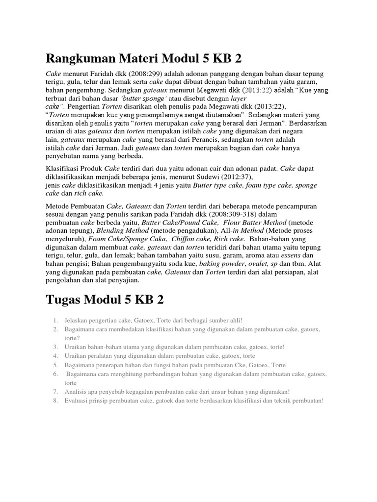 Rangkuman Materi Modul 5 KB 2 | PDF