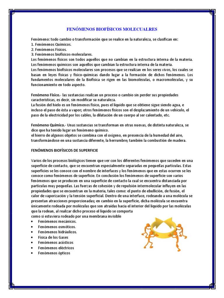 Fenómenos Biofísicos Molecualres Biofisica 1 | PDF | Tensión ...