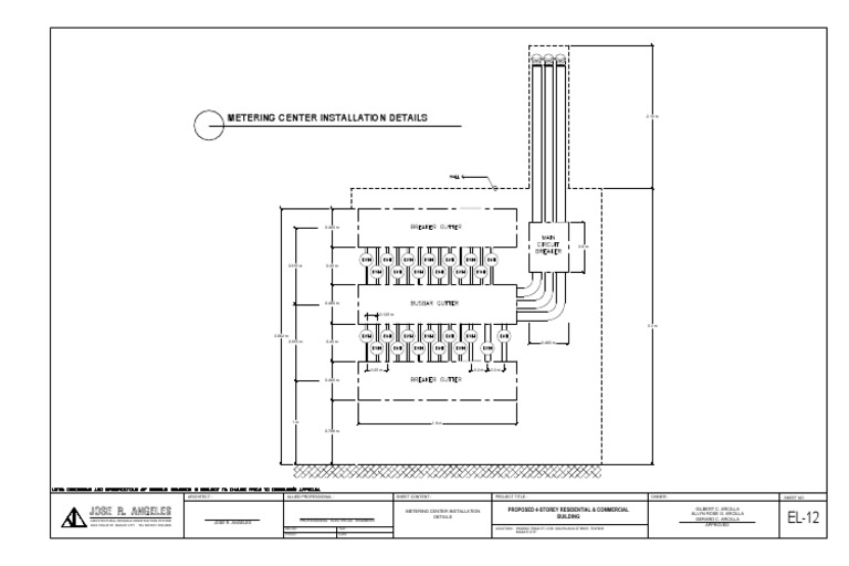 Metering Center Installation Details: Jose R. Angeles | PDF ...