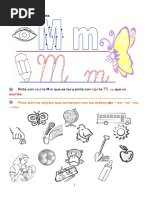 1ero Básico - Lenguaje - Lección M | PDF | Palabra | Escritura