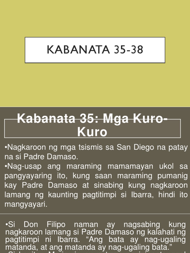 Kabanata 35-38 | PDF