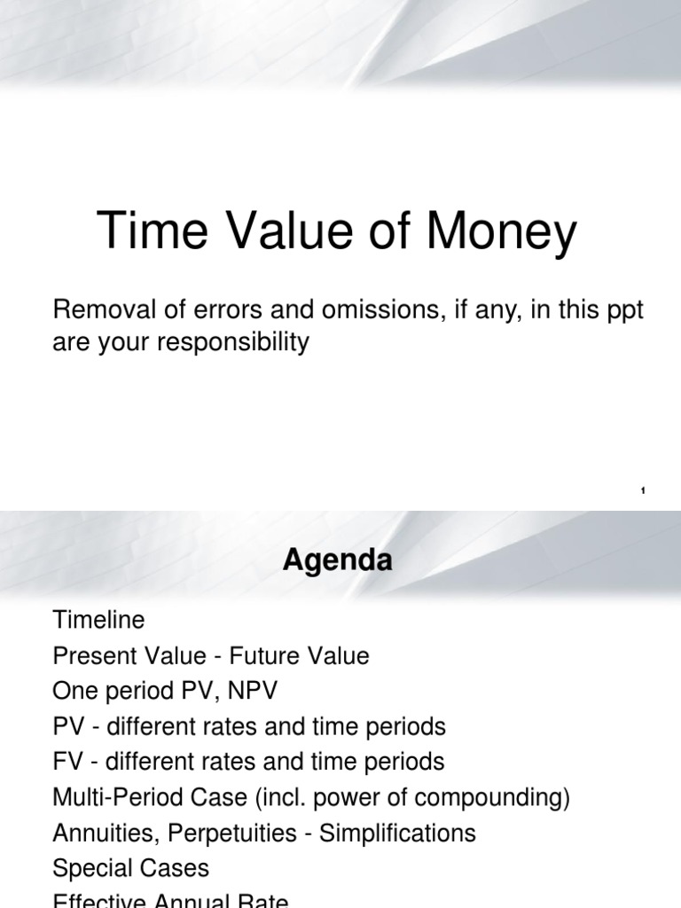 Time Value of Money - Students-1 | PDF | Discounting | Present Value