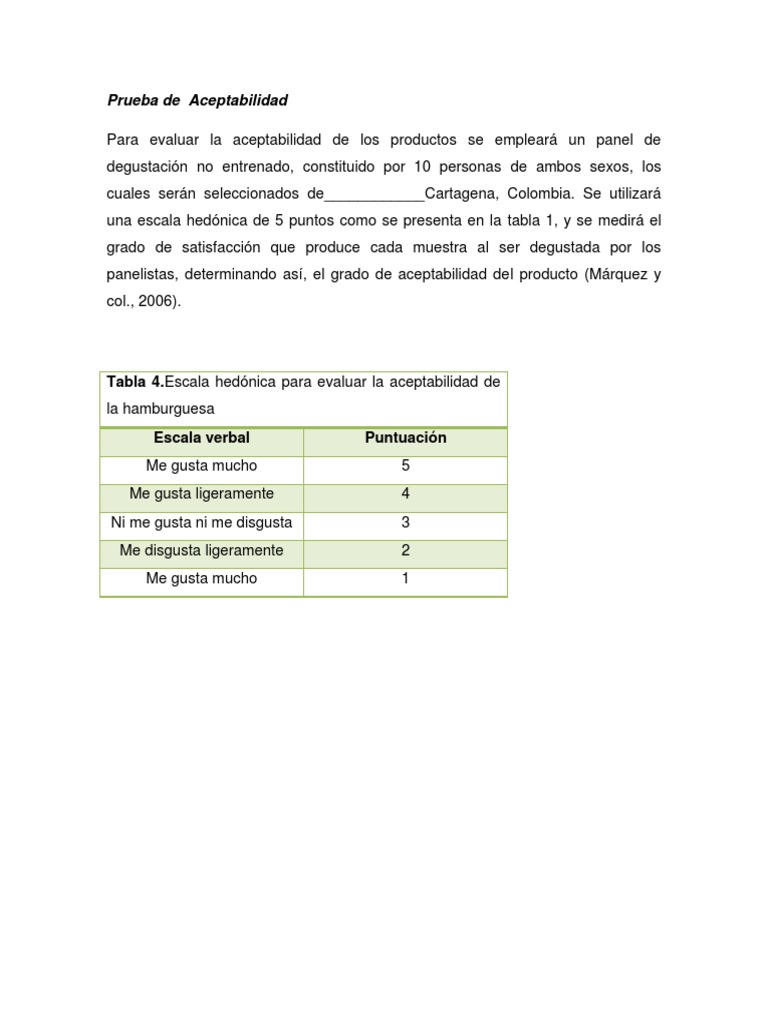 Prueba de Aceptabilidad | PDF