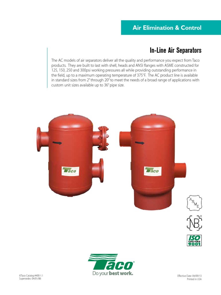 Paco Air Saparator Xpansion Tenk | PDF | Valve | Pump
