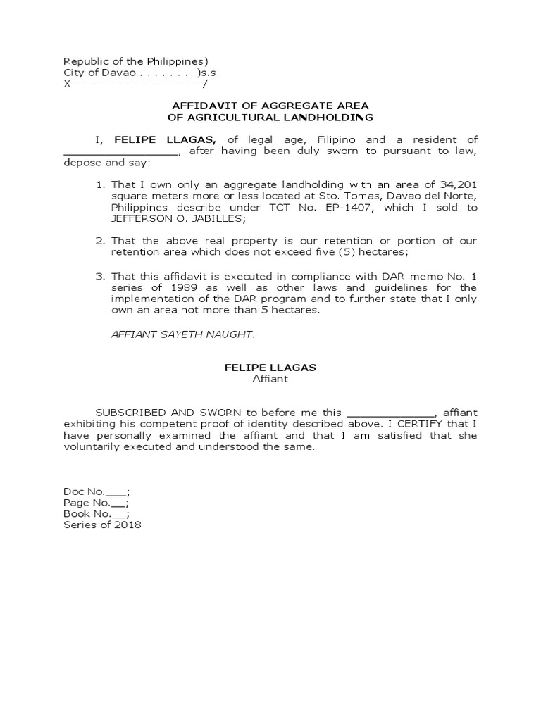 Affidavit of Adoption | PDF