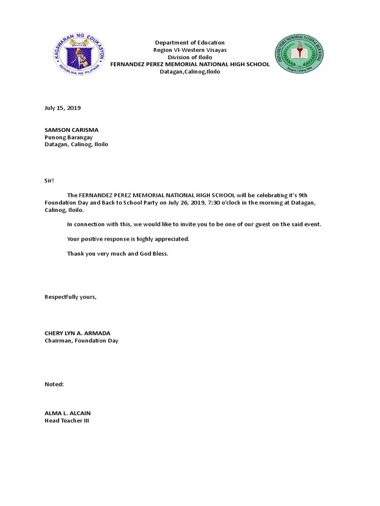 9th Foundation Day Invitation | PDF | Wellness