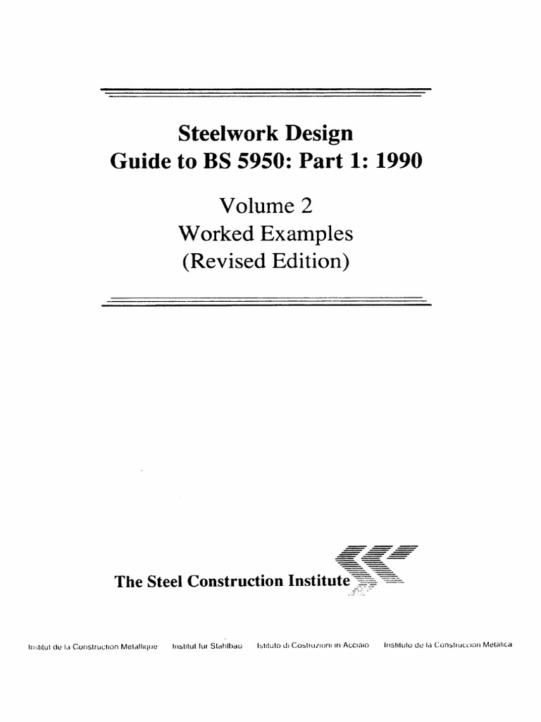 BS 5950 Worked Examples. Part 1 (1990) | PDF