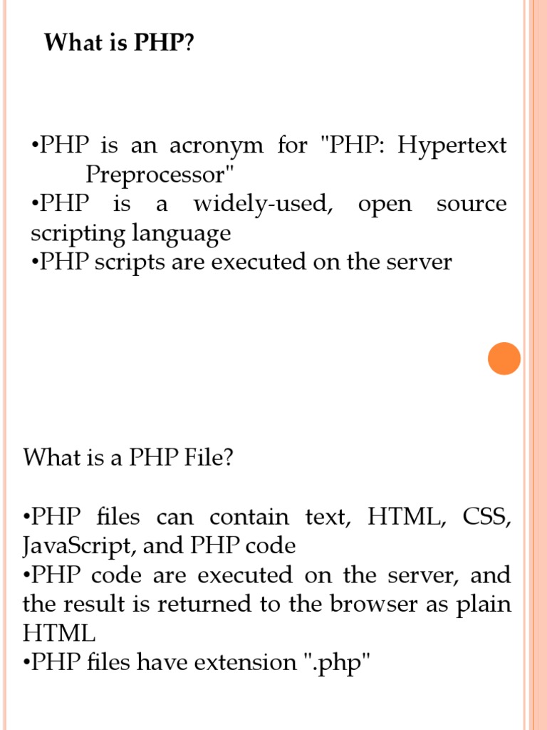 Php Intro Pdf Php Variable Computer Science