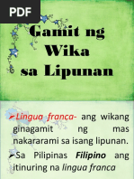Grade 11 - Conative, Informative at Labeling Na Gamit NG Wika | PDF