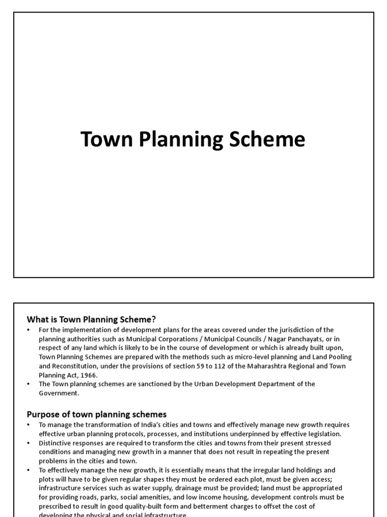 Town Planning Scheme | PDF | Urban Planning | Government