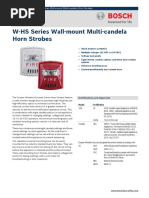 Horn-Strobes-Data-Sheet SGRLED | PDF | Light Emitting Diode | Electricity