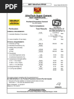 UltraTech 53 Grade Cement Test Report | PDF | Building Materials | Cement