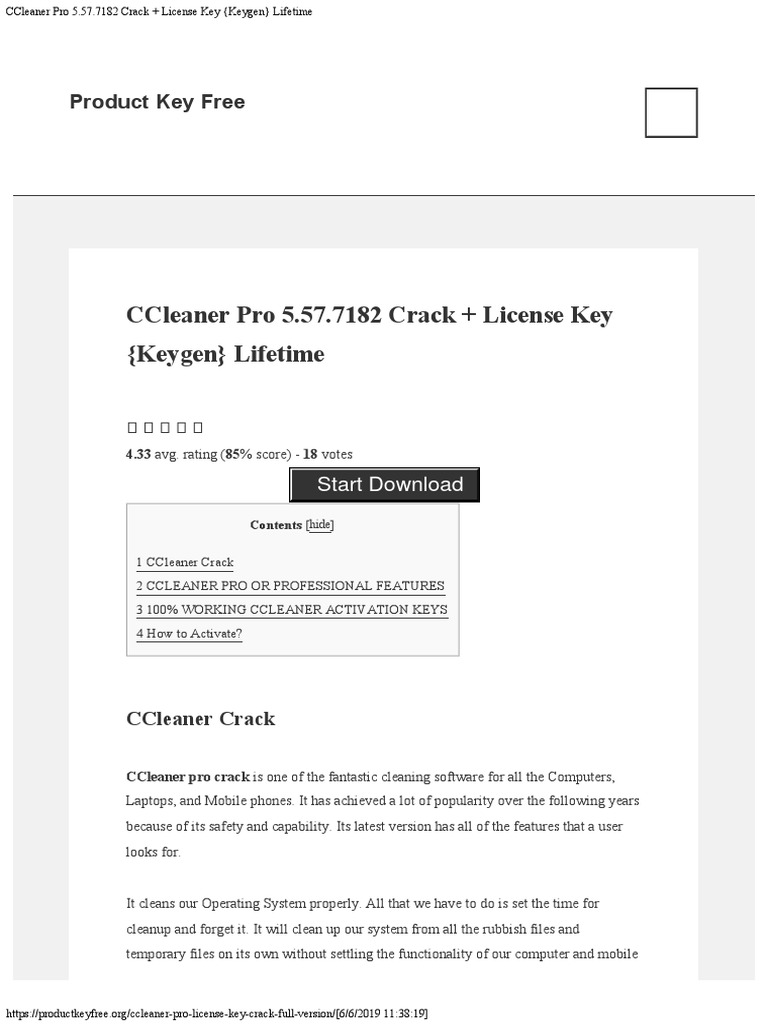 Ccleaner Pro 5.57.7182 Crack + License Key (Keygen) Lifetime | PDF ...