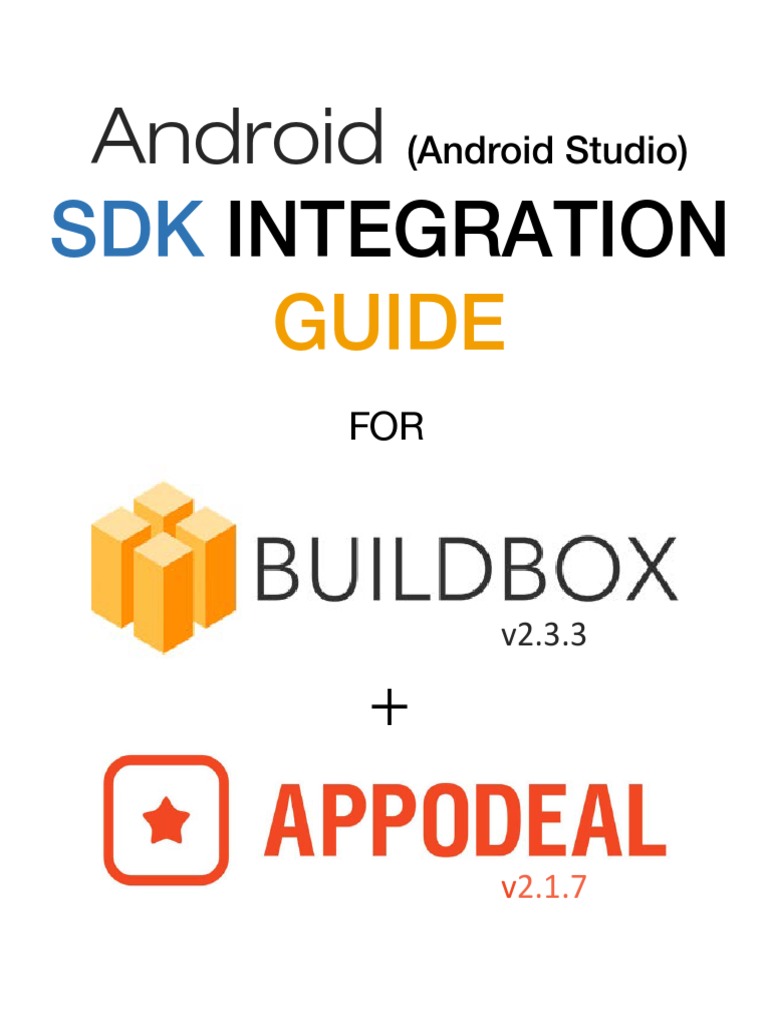 Buildbox 2.3.3 + Appodeal 2.1.7 Android Studio Guide v1 | PDF | Android (Operating System ...