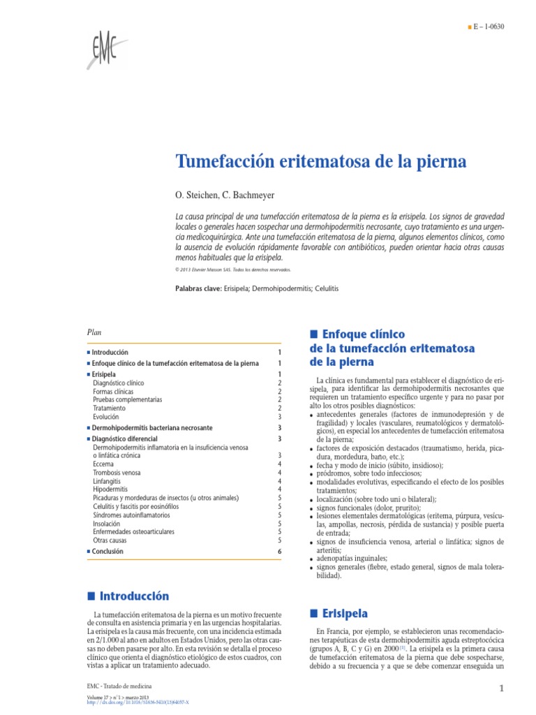 DG Diferencial. Tumefaccion de La Pierna. 2011 | PDF | Inmunología ...