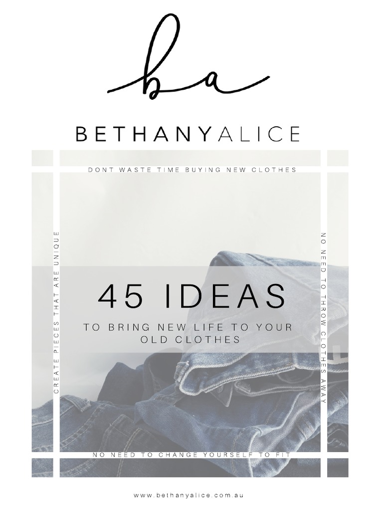 45 Ideas To Bring New Life Into Old Clothes | PDF | Dress | Skirt