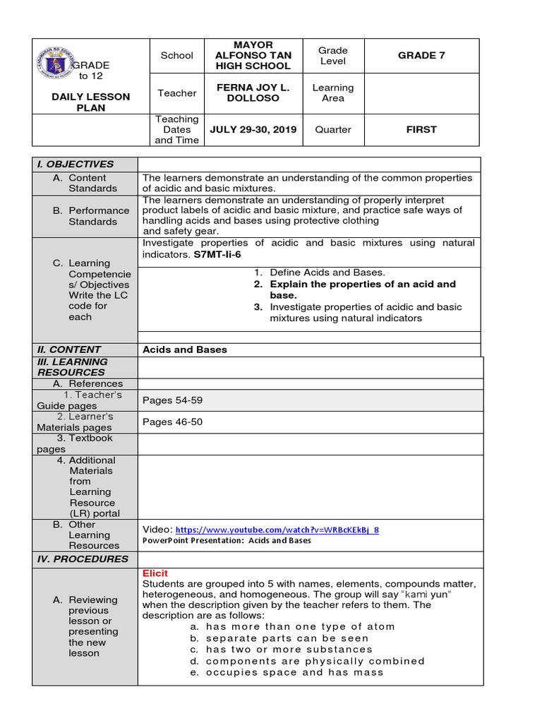 Module 4 Acids and Bases | PDF | Ph | Taste