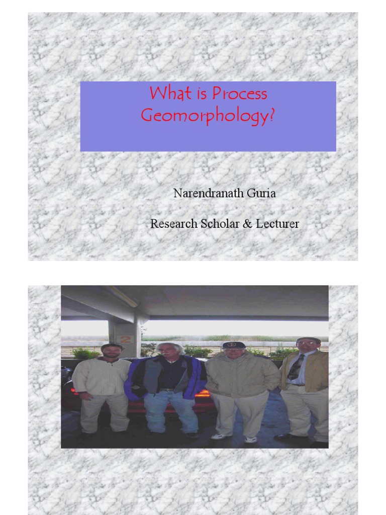 What Is Process Geomorphology PDF | PDF | Geomorphology | Weight