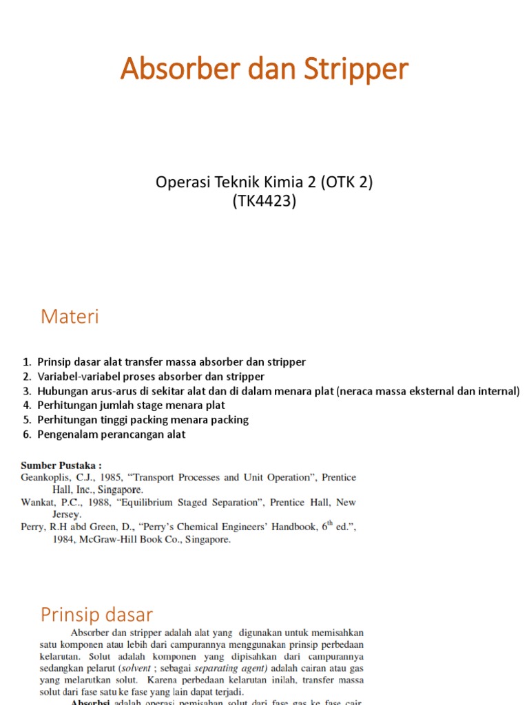 03 Absorber Dan Stripper | PDF