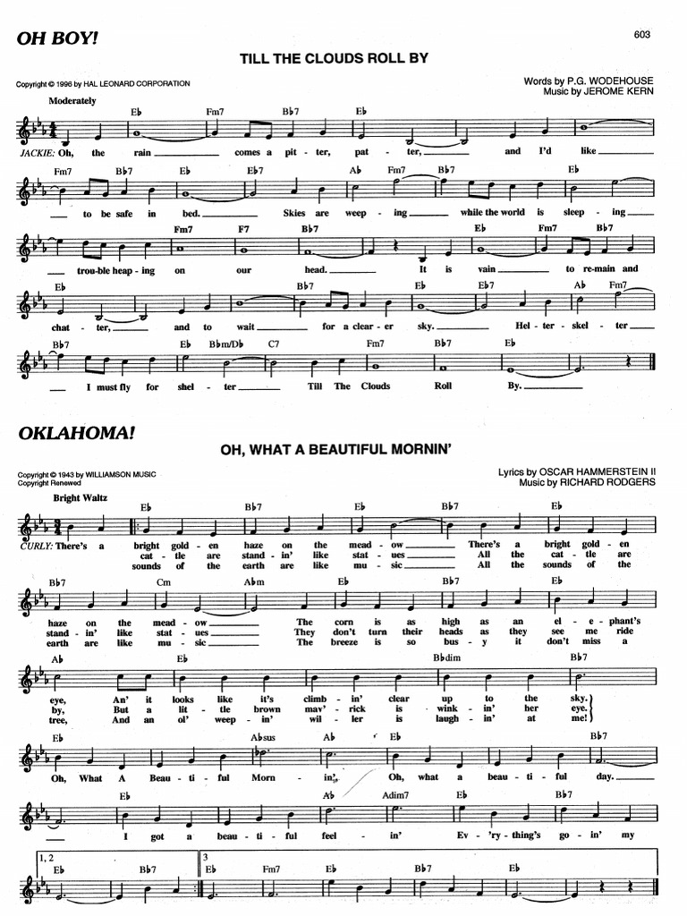 Oh What A Beautiful Morning | PDF