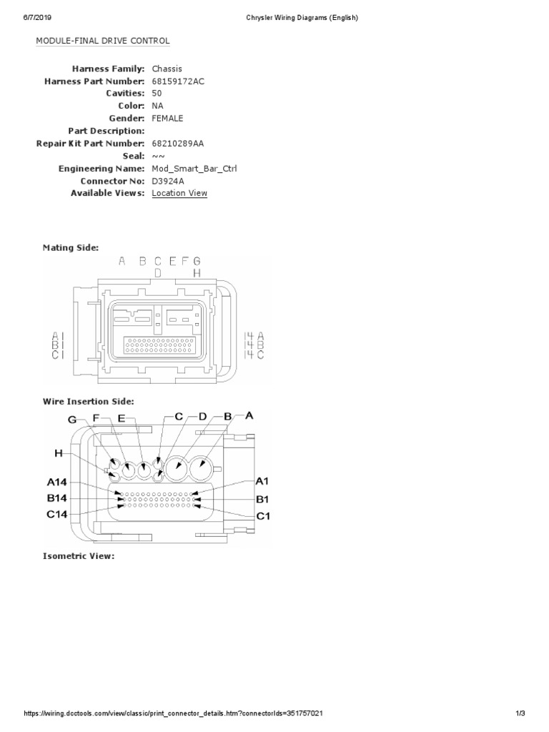 Chrysler Wiring Diagrams Overview | PDF