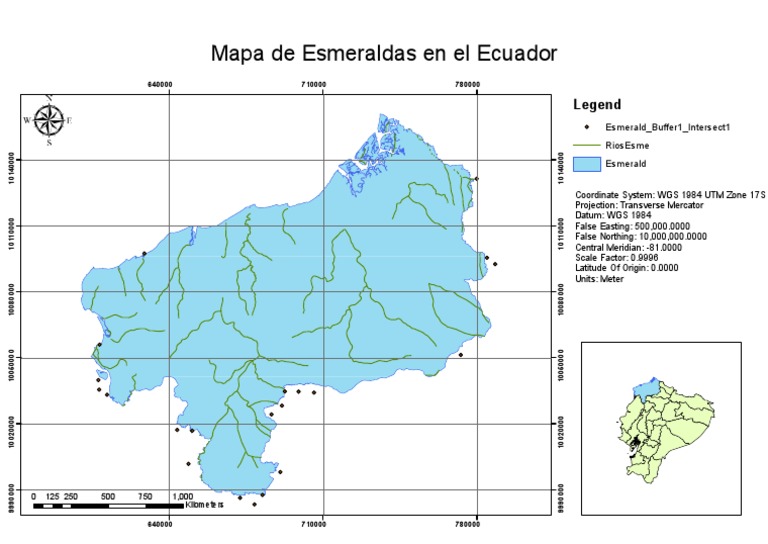 Mapa de Esmeraldas en El Ecuador: Legend | PDF