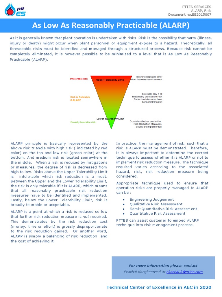 Alarp | PDF | Risk Management | Risk Assessment