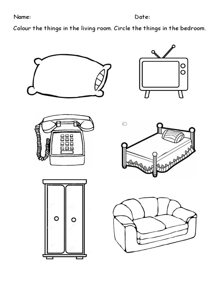 Living Room Worksheet