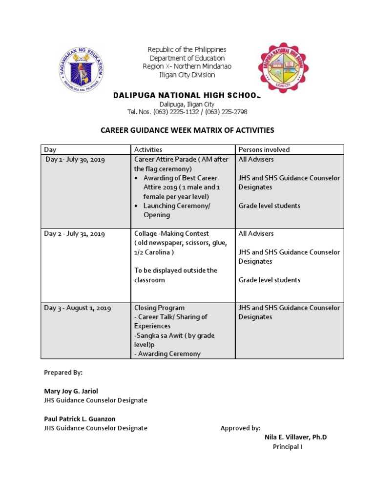 Career Guidance Matrix | PDF