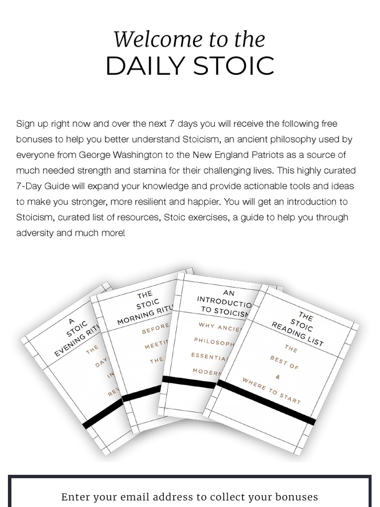 Welcome To The Daily Stoic - Daily Stoic - Stoic Wisdom For Everyday ...
