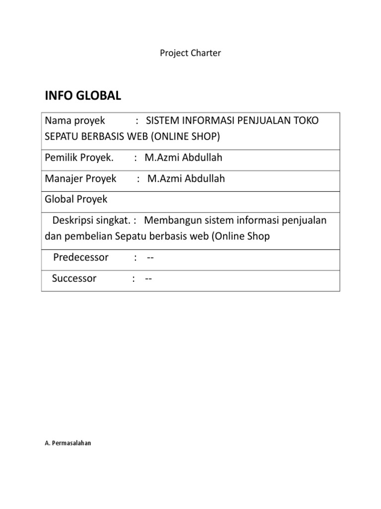 Project Charter-WPS Office | PDF