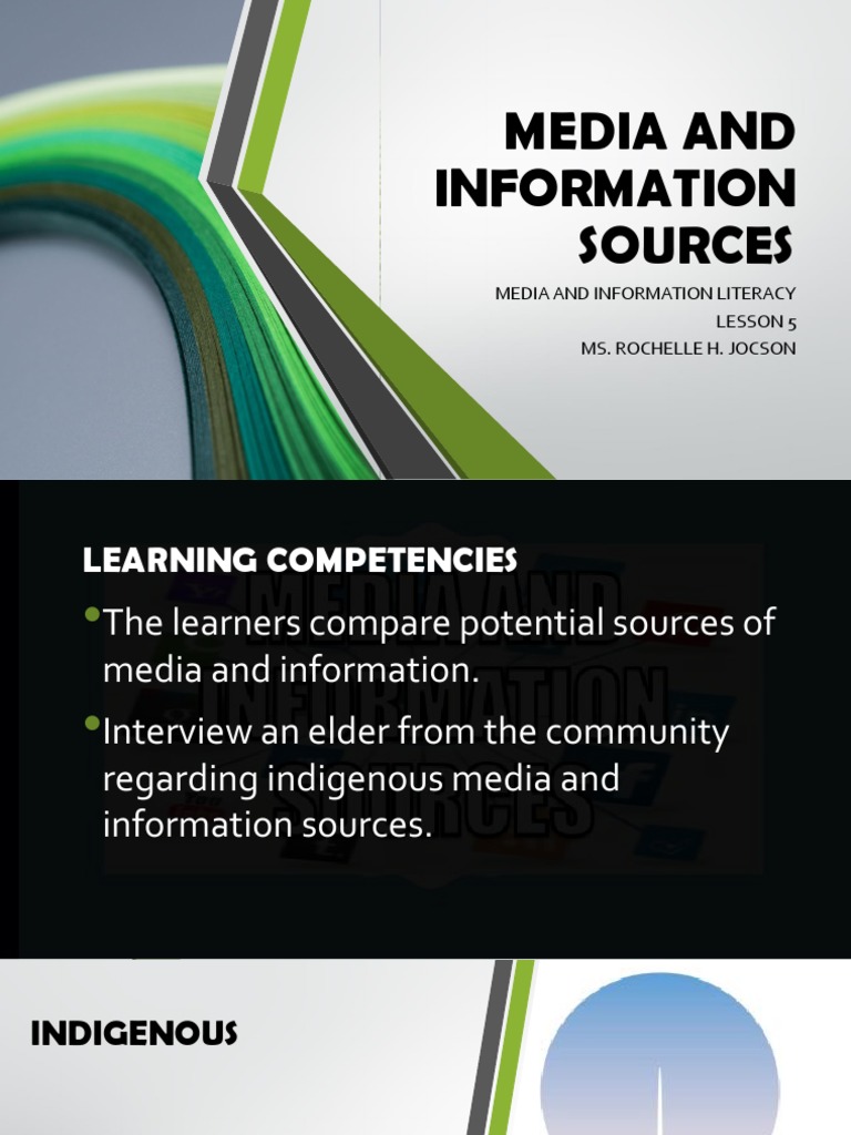 Indigenous Media and Information Sources | PDF | Mass Media | Libraries