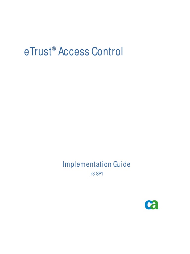 Etrust Access Control: Implementation Guide | PDF | Windows Registry ...