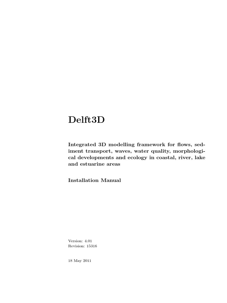 Delft3D Installation Manual PDF | PDF | Linux | Linux Distribution